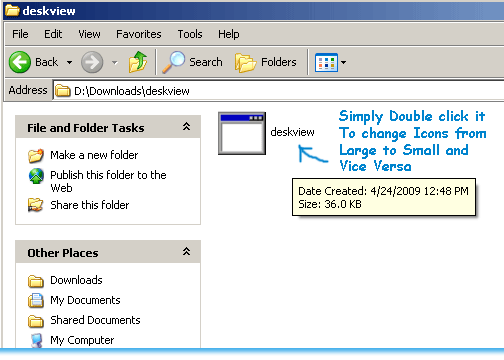 MustafaBloggerTricks: Change XP Desktop Icons Into a tidy Small List View
